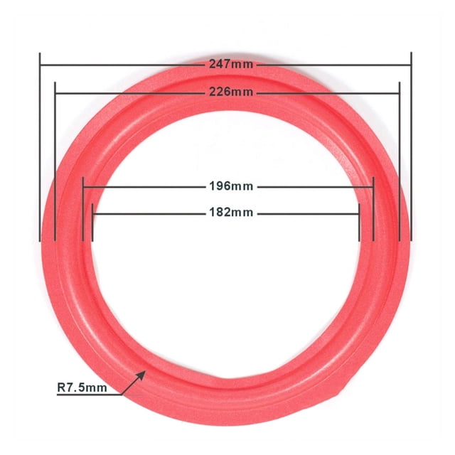 AOOOWER 4/5/6.5/8/10/12inch Speaker Foam Surround Subwoofer Woofer ...