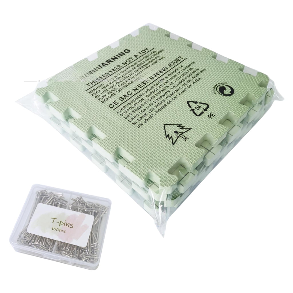 AOOOWER 4/9 Pcs Crochet Blocking Board Thick Grids Board Blocking Mats ...