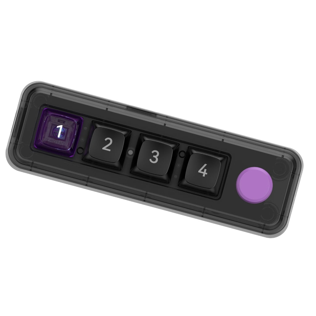 AOOOWER 4 Key Mini Keypad Mechanical Gaming Keyboard with Hot Swappable ...