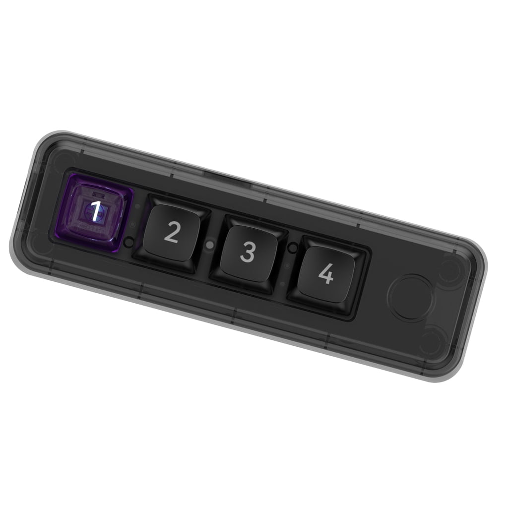 AOOOWER 4 Key Mini Keypad Mechanical Gaming Keyboard with Hot Swappable ...