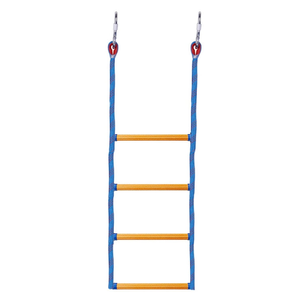 AOOOWER 4-Steps Marine Rope Ladder Extension Assist Boat Swim Ladder ...