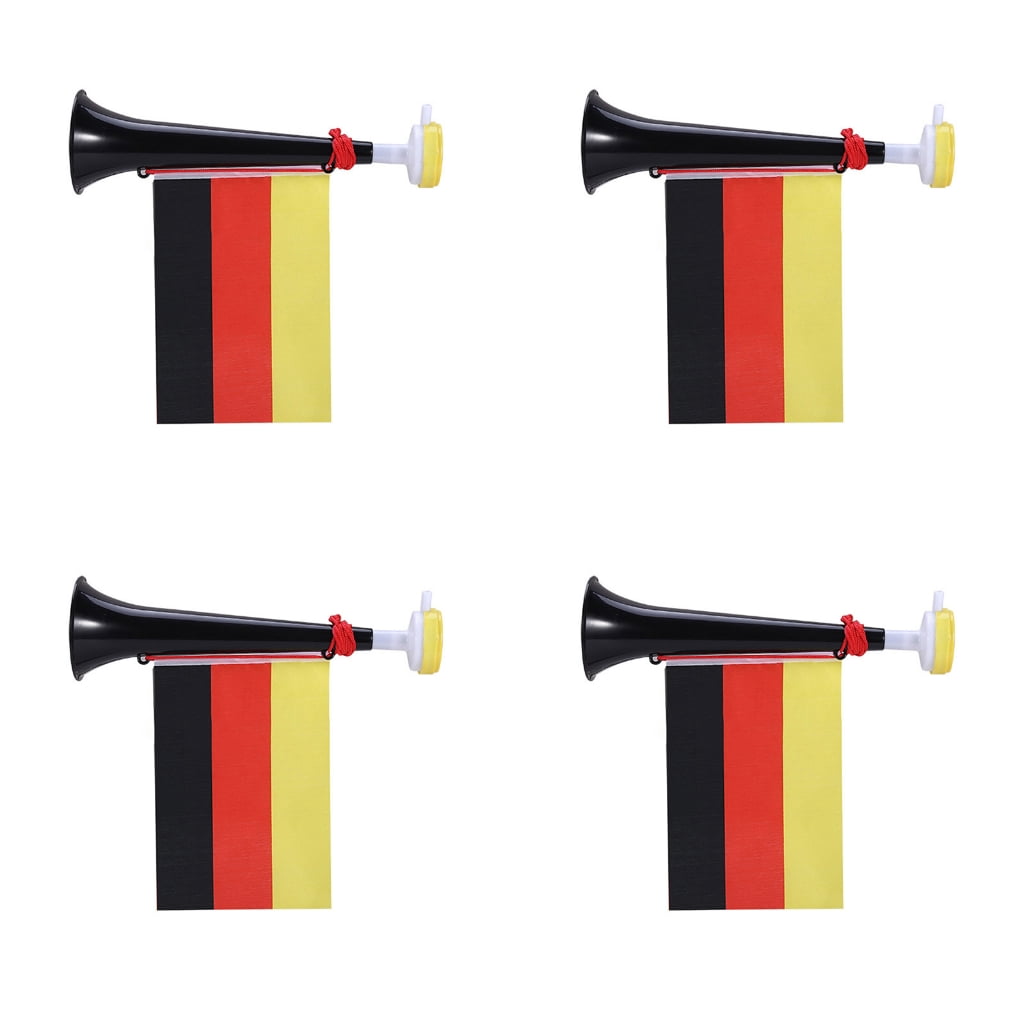 AOOOWER 4PCS Football Fan Vuvuzela Horns Hand Push Horn Loud Cheering ...