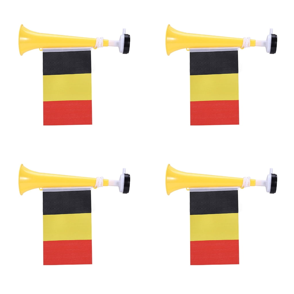 AOOOWER 4PCS Football Fan Vuvuzela Horns Hand Push Horn Loud Cheering ...