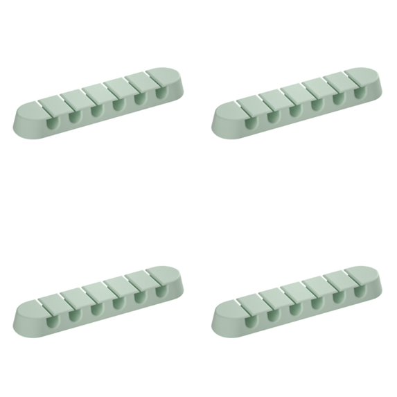AOOOWER 4PCS Plastic Desk Cable Management Holder Cord Organizers Cable ...