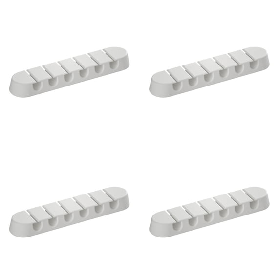 AOOOWER 4PCS Plastic Desk Cable Management Holder Cord Organizers Cable ...