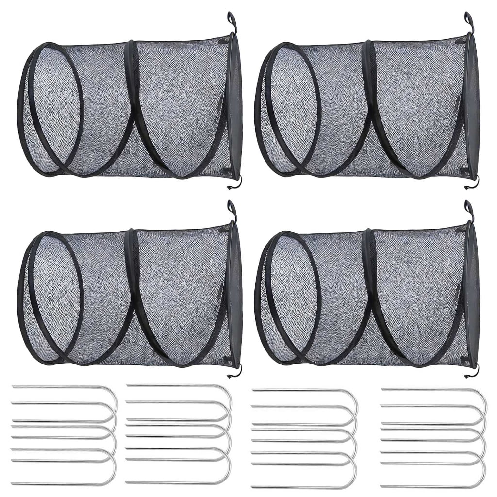 AOOOWER 4pcs Popped-up Garden Plant Covers Durability Plastic Meshes ...