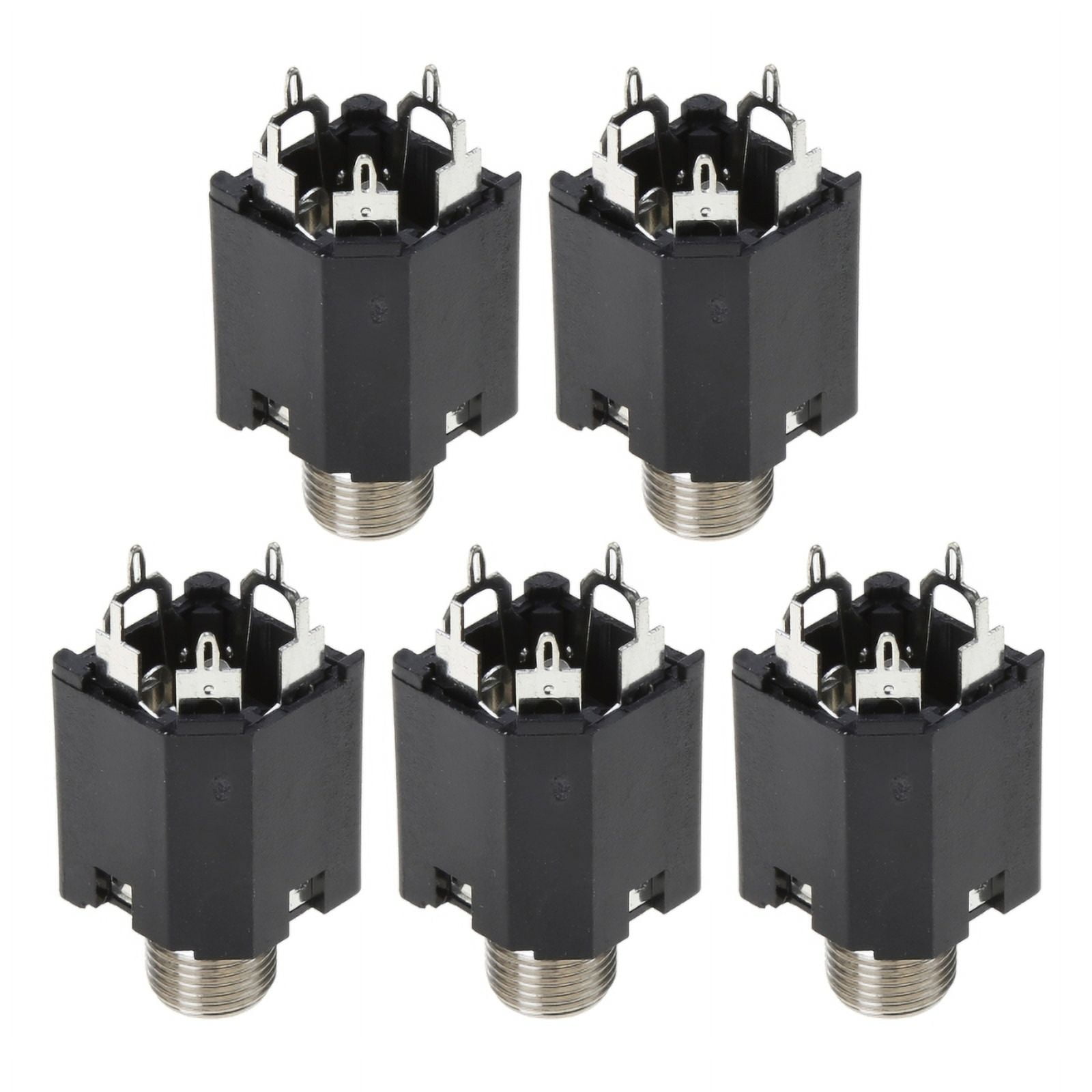 AOOOWER 5 Pin Stereo Socket Panel Mount Jacks Audio Plug Stereo 5 Pin 6 ...