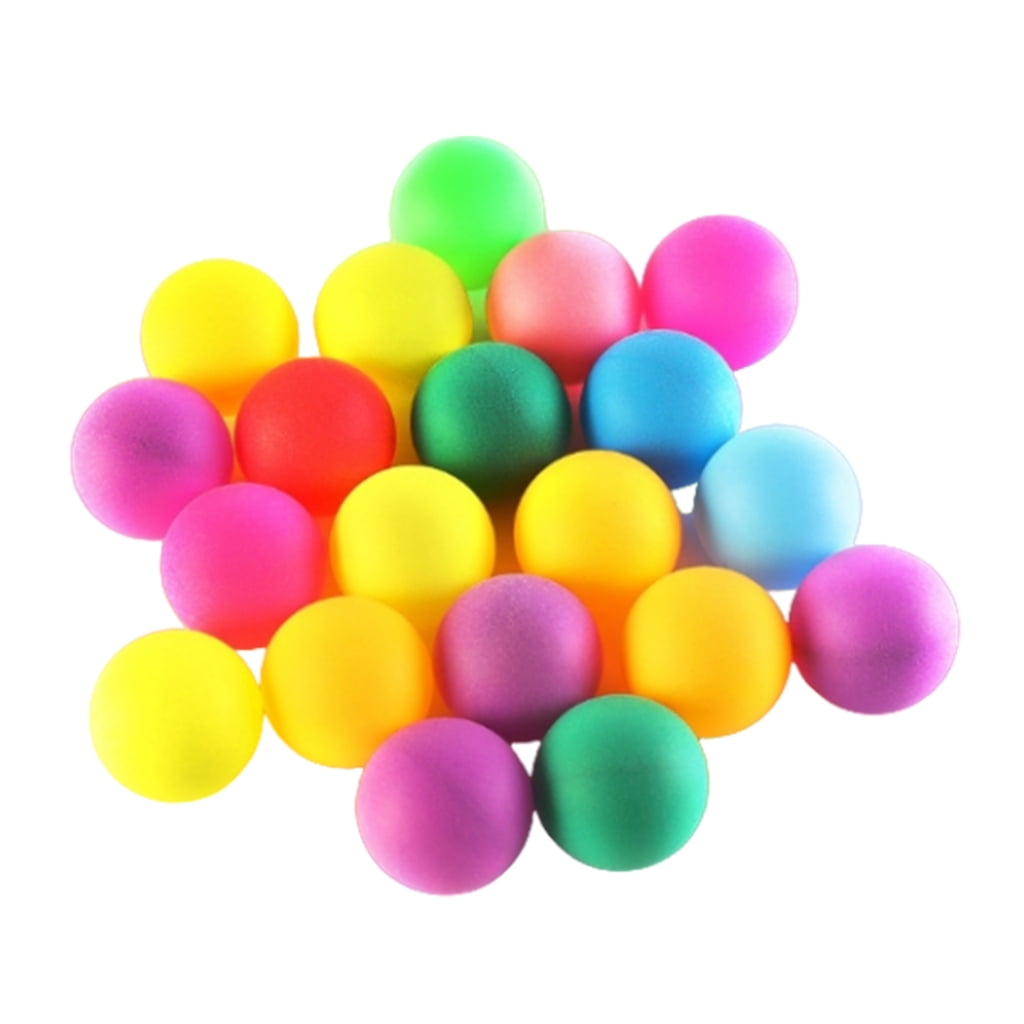 AOOOWER 50Pcs Entertainment Table Tennis Ball Colored Pongs Ball Small ...