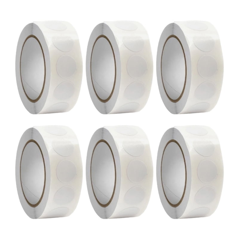 AOOOWER 6 Rolls Circle Sticker Round Sticker Red Dot Sticker For File ...