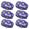 AOOOWER 6Pcs Football Fan Hair Bands Soft Polyester Spandex Blend ...