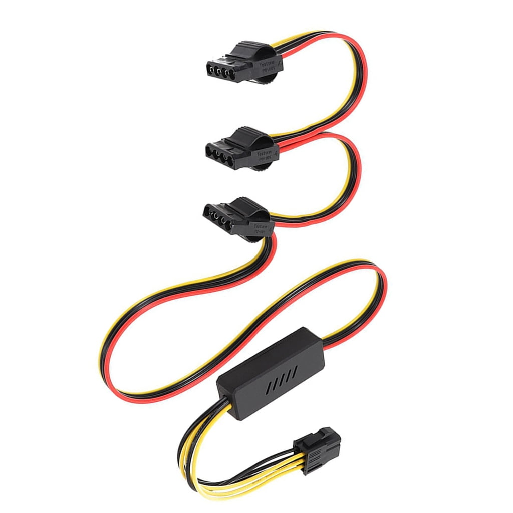 AOOOWER 6Pin To 4Pin Hard Drive Power Supply Cable 12V To 5V HDD Cable ...