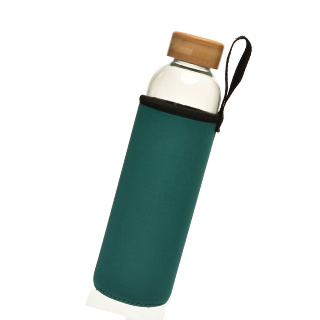 AOOOWER 750ml Glass Beverage Bottle With Bamboos Lid For Temperature ...