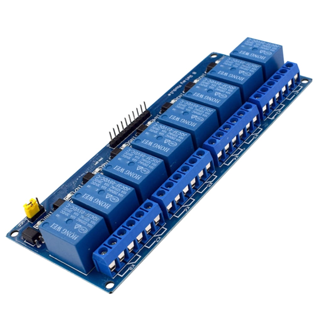 AOOOWER 8 Channel Relays Module with Optocoupler 5V/12V/24V Low Level 8 ...