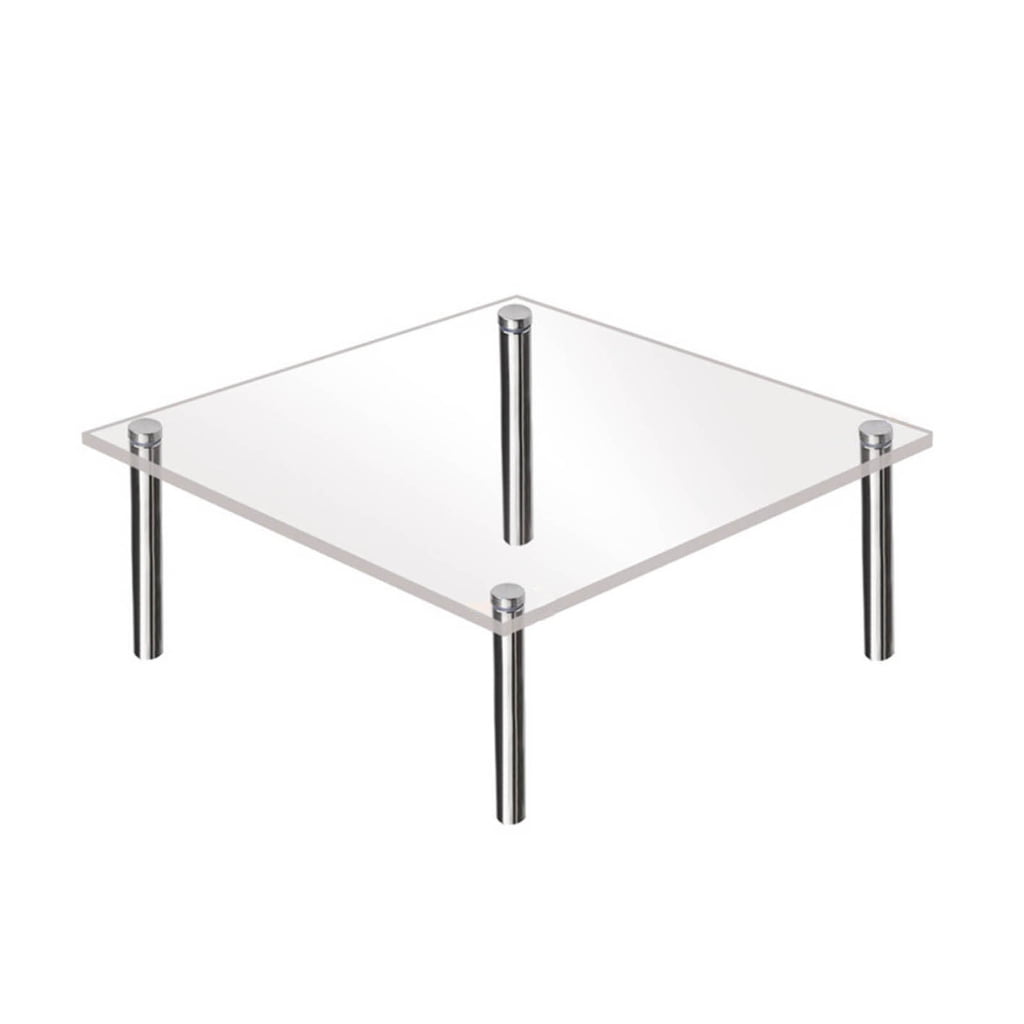 AOOOWER Acrylic Transparent Square Round Jewelry Rings Display Stand ...