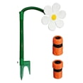 AOOOWER Adjustable Solar Operated Lawn Sprinkler Features 2 Universal ...