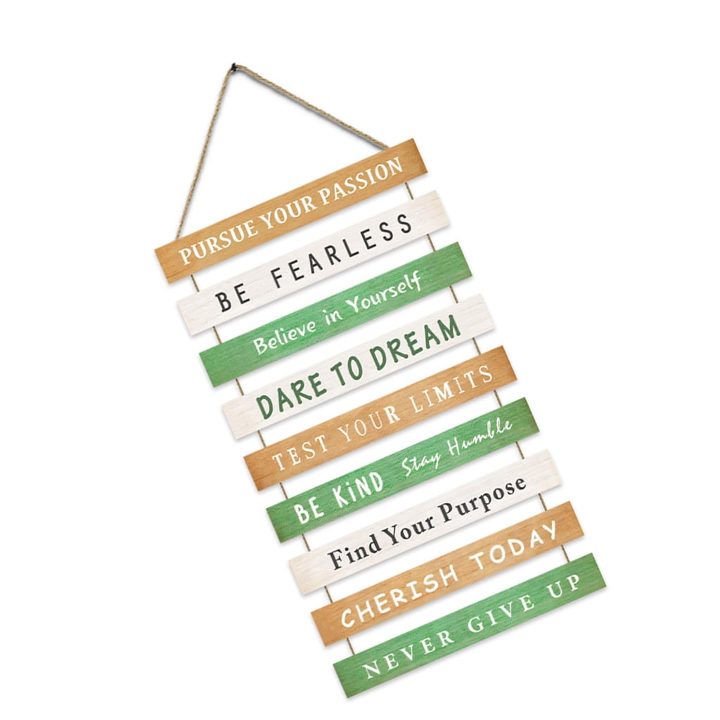 AOOOWER Affirmative Wood Wall Panel,Sign Wall Decoration Plaque ...
