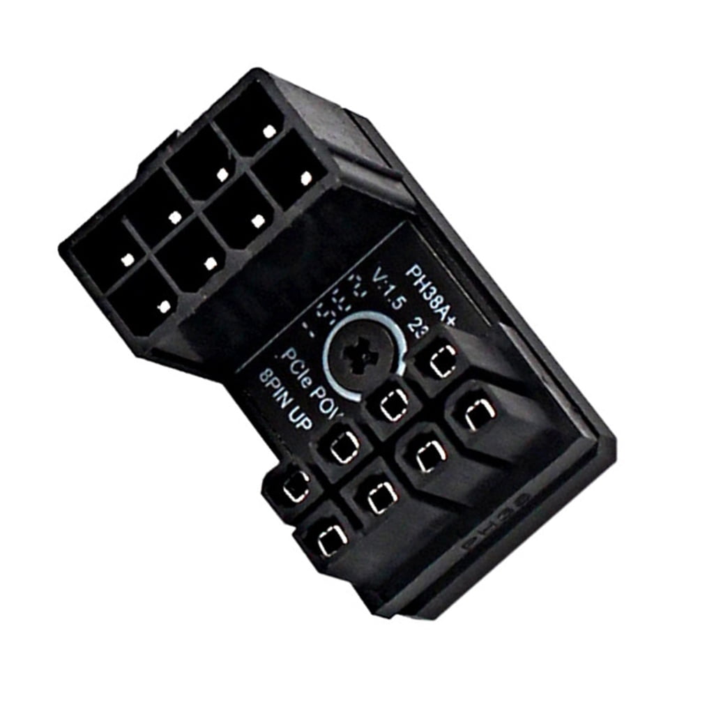 AOOOWER Aluminum 8Pin Power Connector Adapter 180 Degree Turning for ...