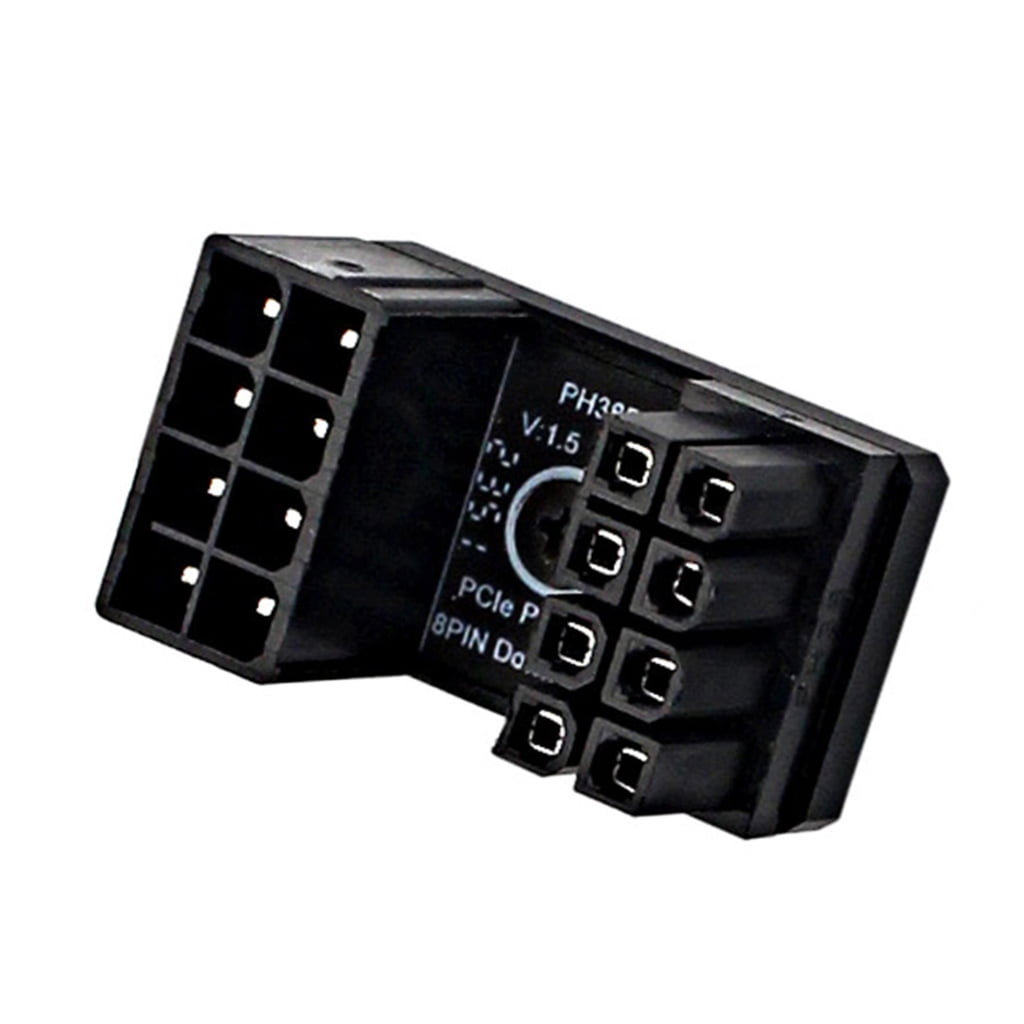 AOOOWER Aluminum 8Pin Power Connector Adapter 180 Degree Turning for ...