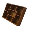 AOOOWER Antique Hanging Shelf Natural Wood Wall Mounted Storage Rack ...