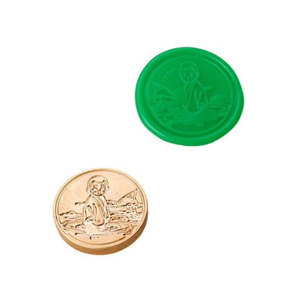 AOOOWER Antique Seal Stamp Head Embossed Wax Seal Stamp for Seal Letter ...