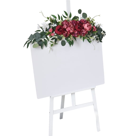 AOOOWER Artificial Flower Swag for Wedding Arch Ceremony Sign Flower ...