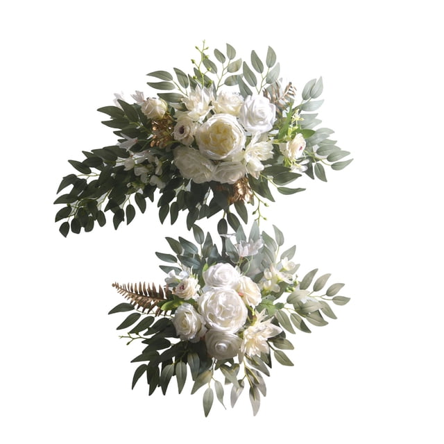 AOOOWER Artificial Flower Swag for Wedding Ceremony Sign Wedding Flower ...