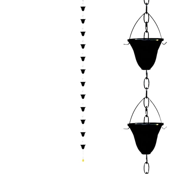 AOOOWER Attractive Metal Rain Chain With Hanging Feature For Roof ...