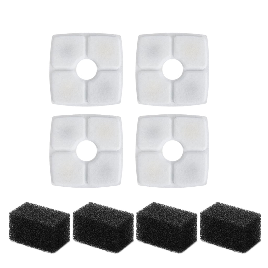 AOOOWER Automatic Water Fountain Replacement Filters with Foam for 2.5L ...