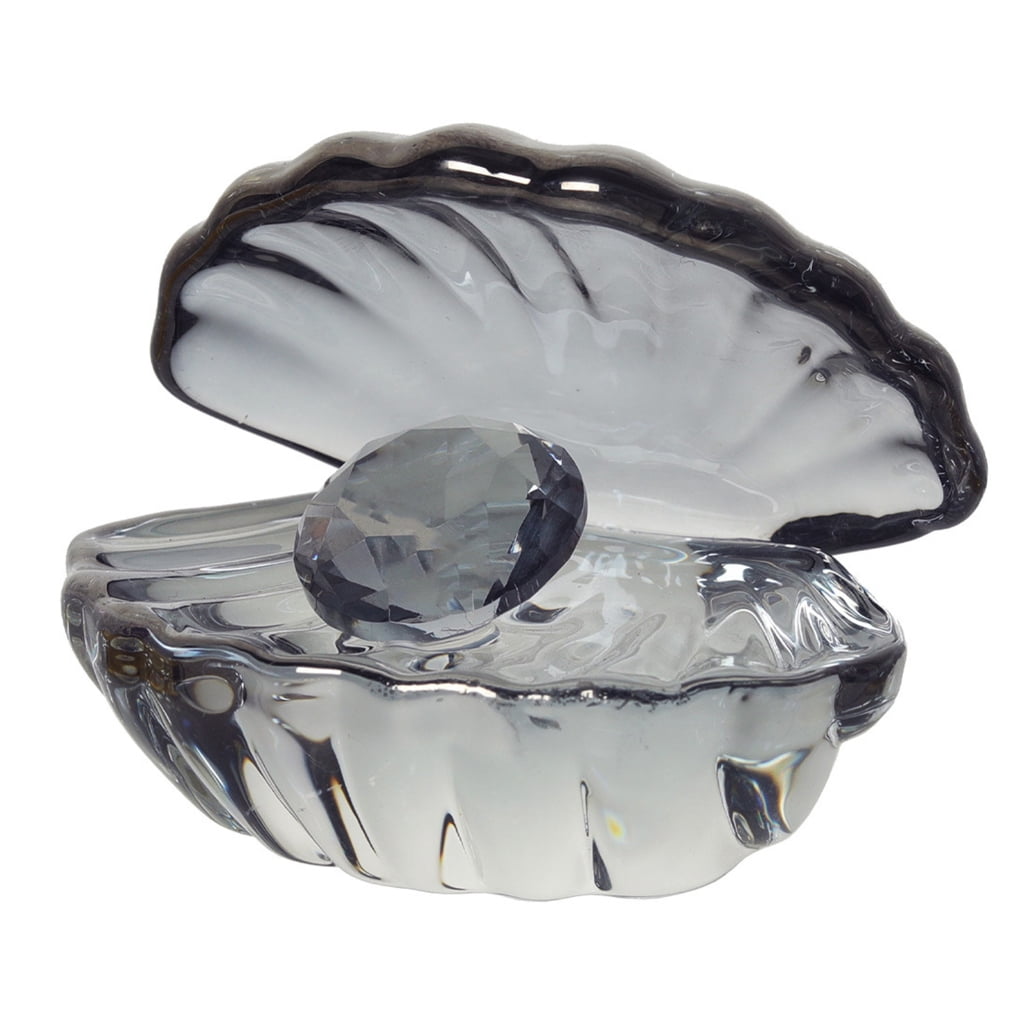 AOOOWER Beautiful Handcrafted Crystal Shell Figurine Decorative ...