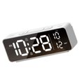 AOOOWER Bedroom Ambients Light Digital Alarm Clock with Large Screen ...