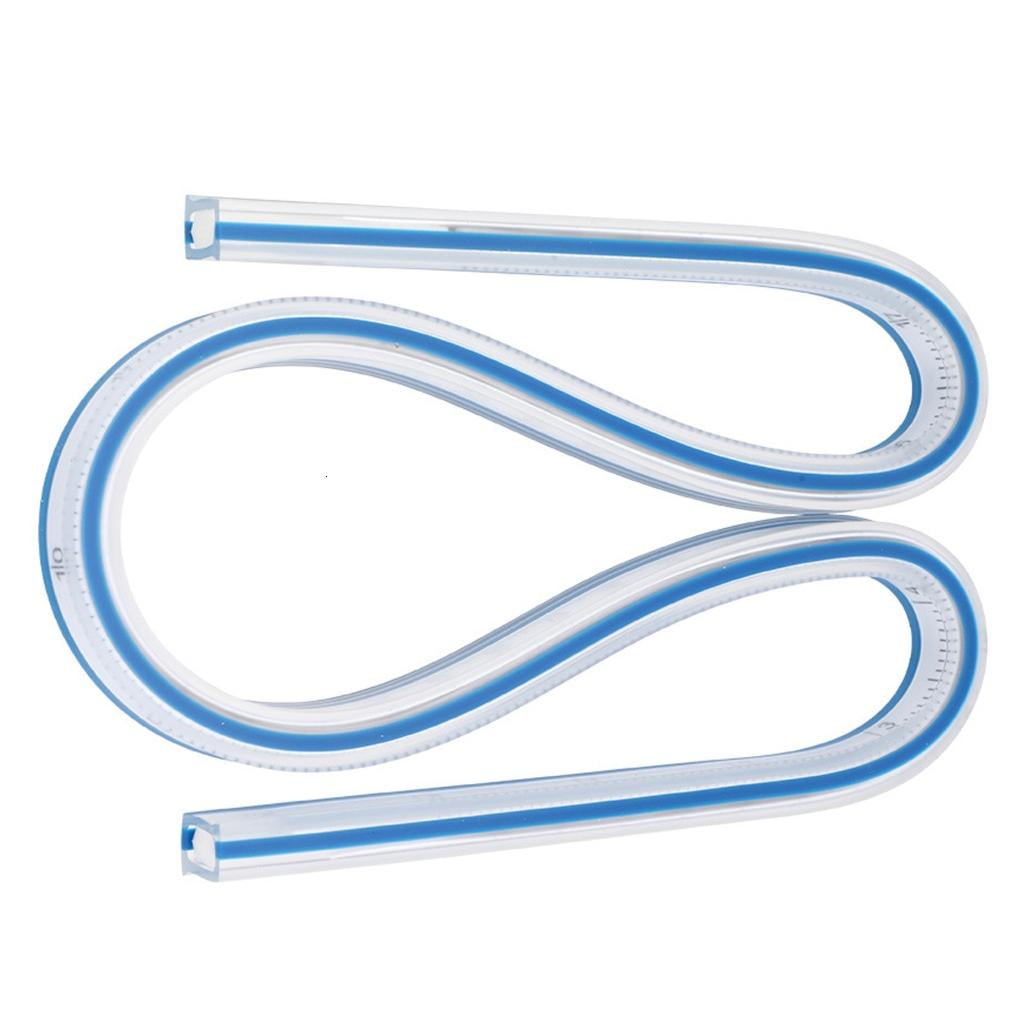 AOOOWER Bendable Drawing Ruler Double Side Scale Ruler Professional ...