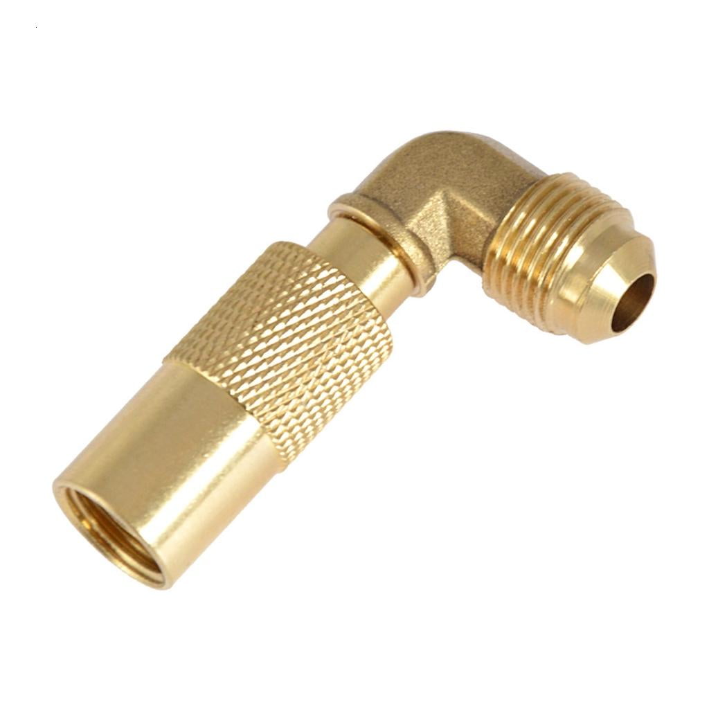 AOOOWER Brass 1/4Inch Propanes Elbow Adapter for Outdoor Cooking ...