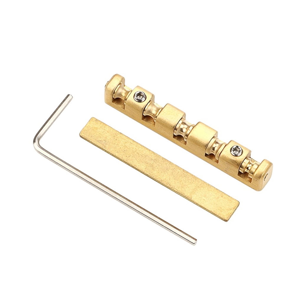 AOOOWER Brass Roller Basses Nut Replacement Height Adjustable Brass Nut ...