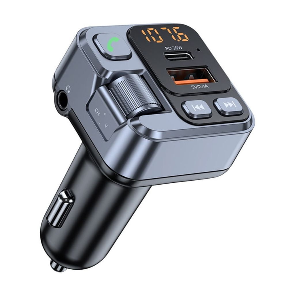 AOOOWER Car FM Transmitter Bluetooth-compatible Handfree USB PD30W ...