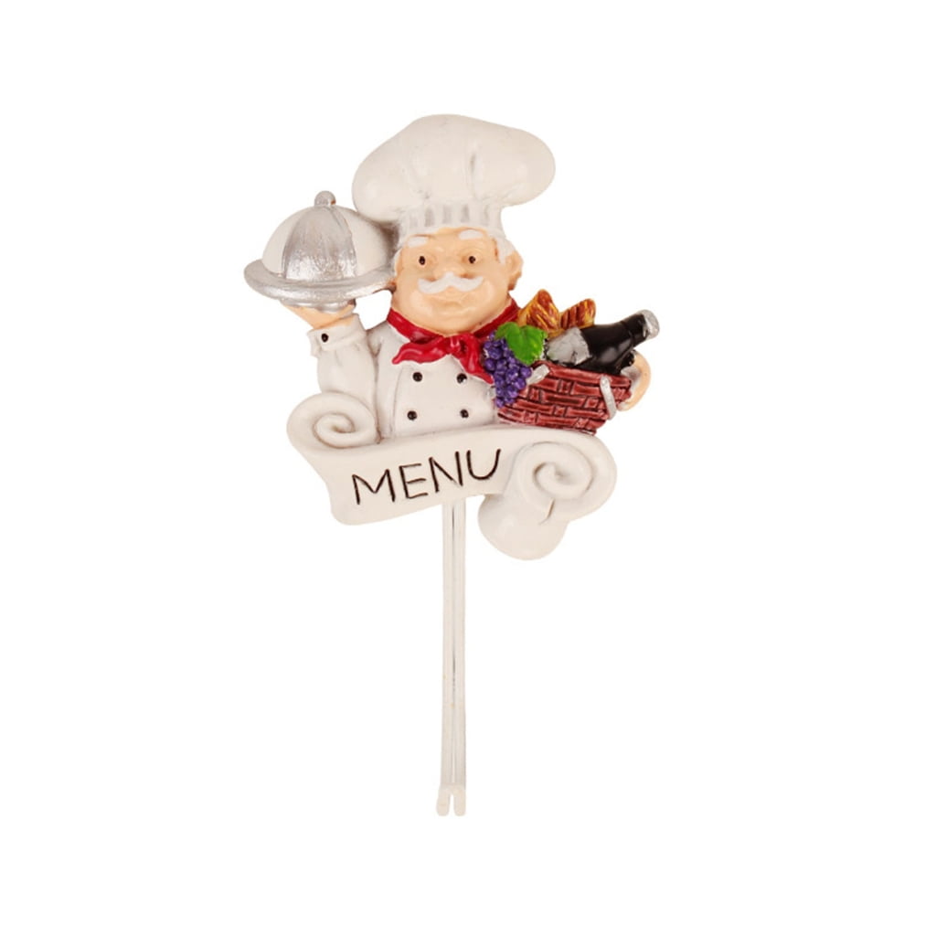 AOOOWER Chef Wall Hanger Decorative Chef Wall Hooks Key-Coat Utilities ...