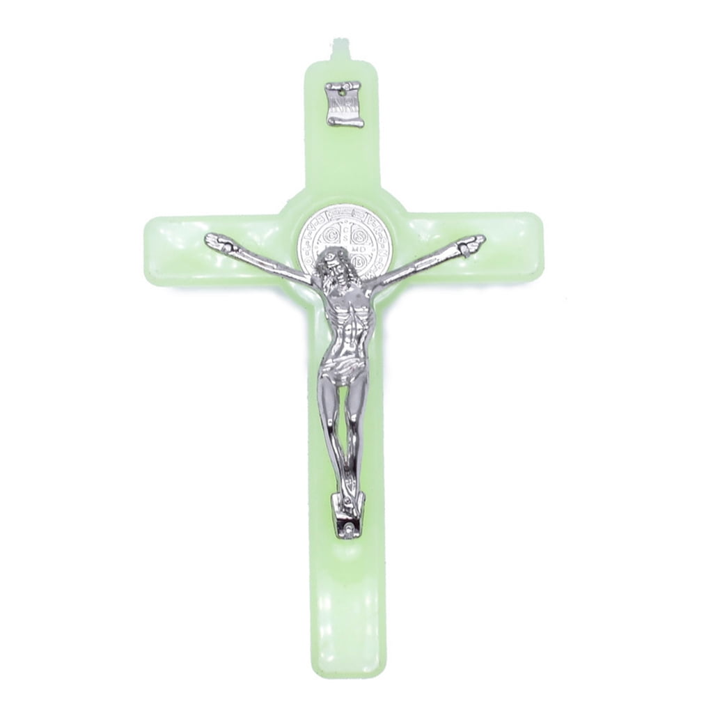 AOOOWER Christ Jesus for Cross Luminous Glow in the Dark Pendant ...