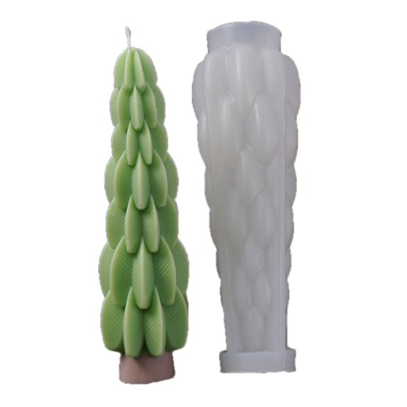 AOOOWER Christmas Tree Candle Silicone Mold For Epoxy Resin Handmade ...