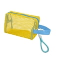 AOOOWER Clear Meshes Cosmetic Pouch With Large Capacity Makeup Bag For ...