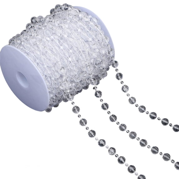 AOOOWER Clear Plastic Bead Chain For Handmade Art Craft Necklace ...