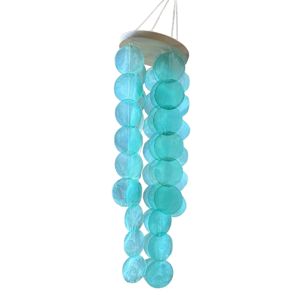 AOOOWER Colored Capiz Shells Wind Chimes for Garden Decoration Enhances ...