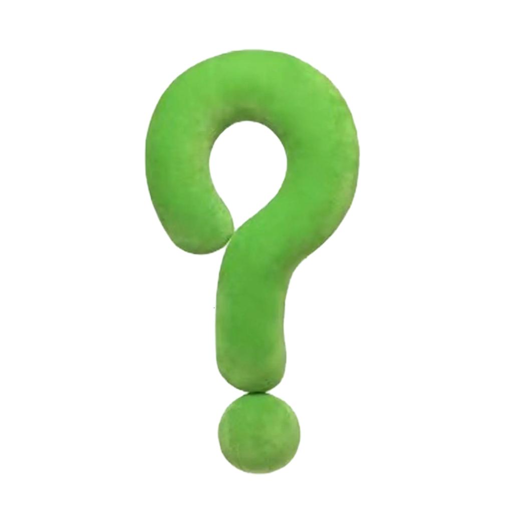 AOOOWER Colorful Toy Soft Plushes Cushions Question Mark Shape Pillows ...