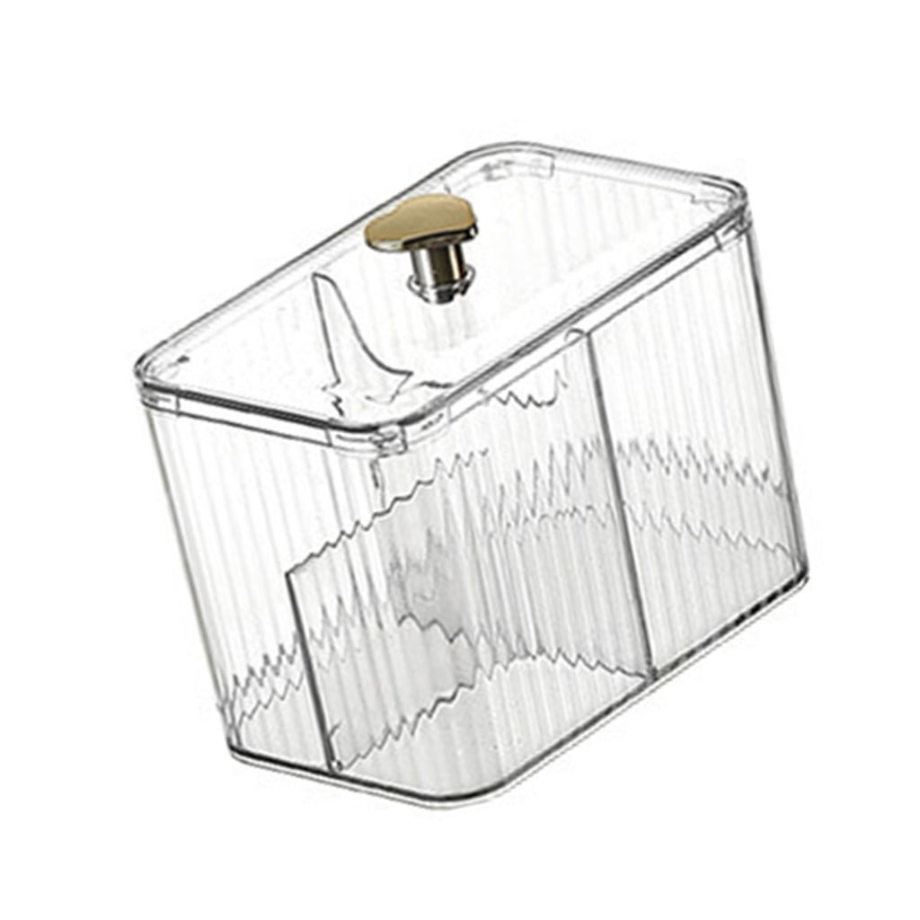 AOOOWER Cosmetic Storage Solution with Cover Stylish Compartmentalized ...