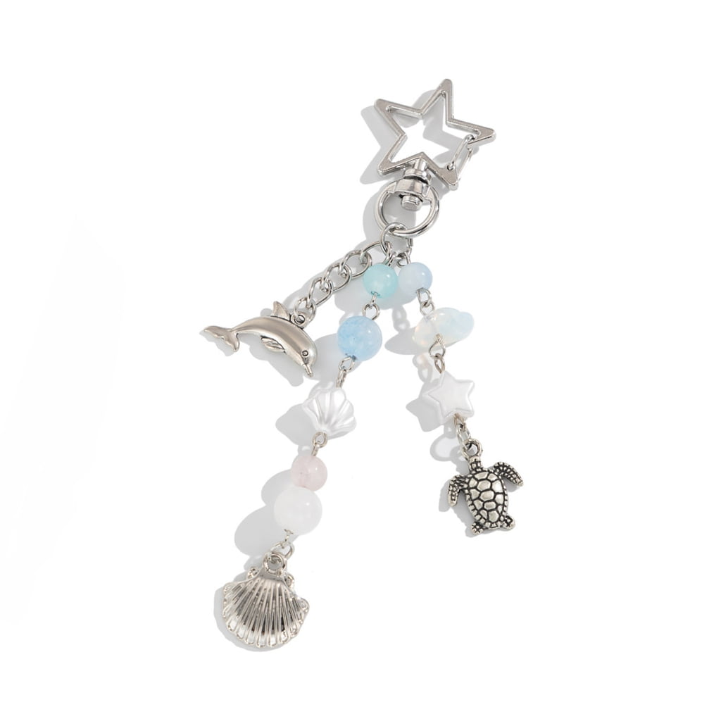 AOOOWER Creative Marine Keychain Including Dolphin Seashells And ...