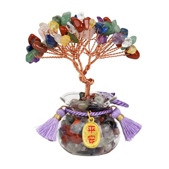AOOOWER Crystal Tree with Bonsais Quartzs Crystal Money Tree Bonsais ...