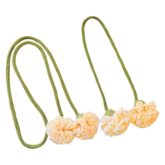 AOOOWER Curtain Tiebacks Decorative Curtain Holdbacks Retro Flower ...