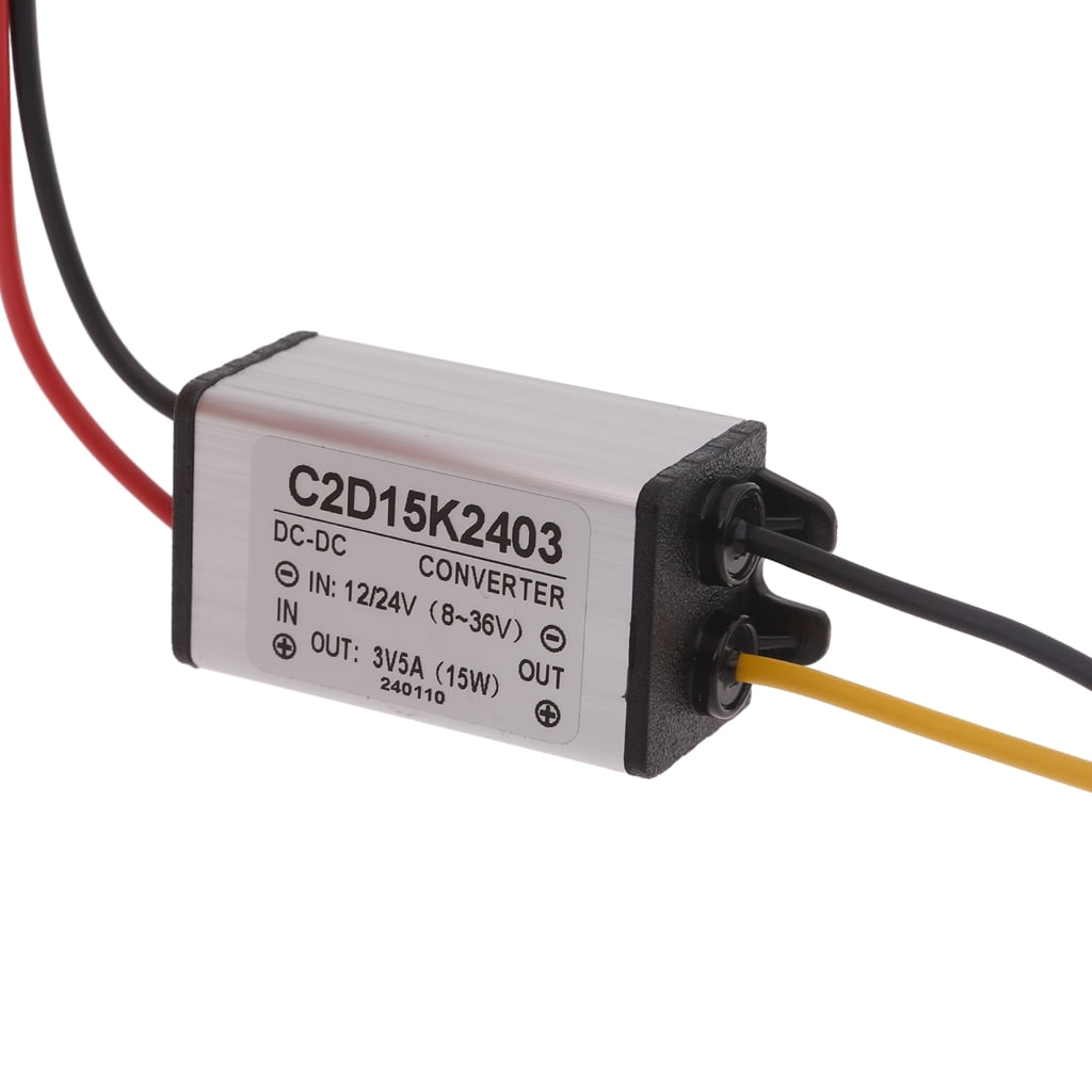 AOOOWER DC12V-24V Step Down to 3V 5A 15W Converter Voltage Reducer ...