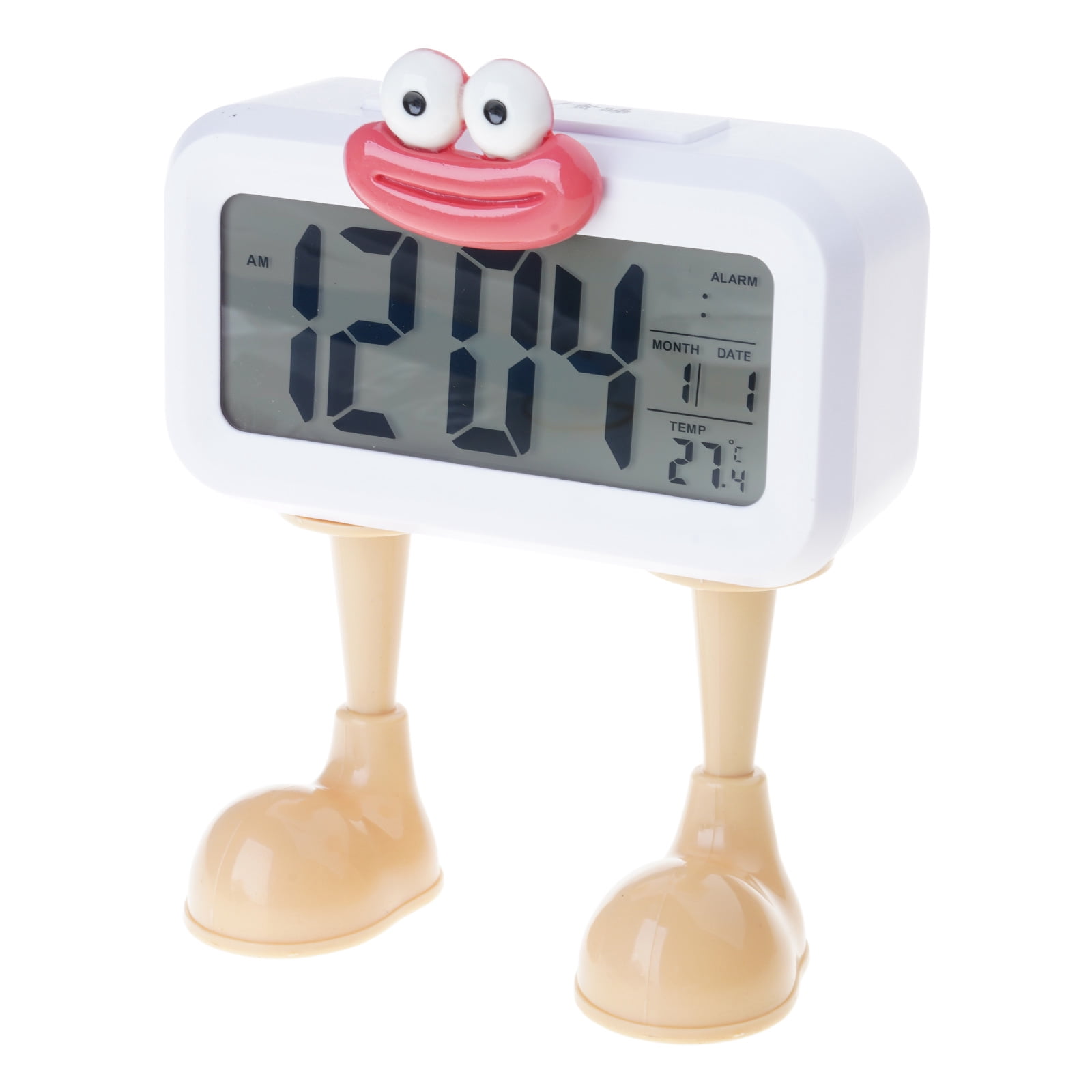 AOOOWER Decorative Sausage Lip Alarm Clock Funny Cartoon Desktop Clock ...