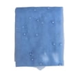 AOOOWER Delicate Pearls Decorated Tulle Fabric Tablecloth For Formal ...