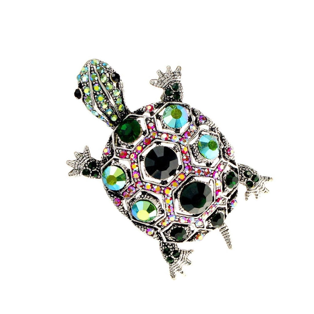 AOOOWER Delicate Rhinestones Turtles Brooch Fashionable Women Jewelry ...