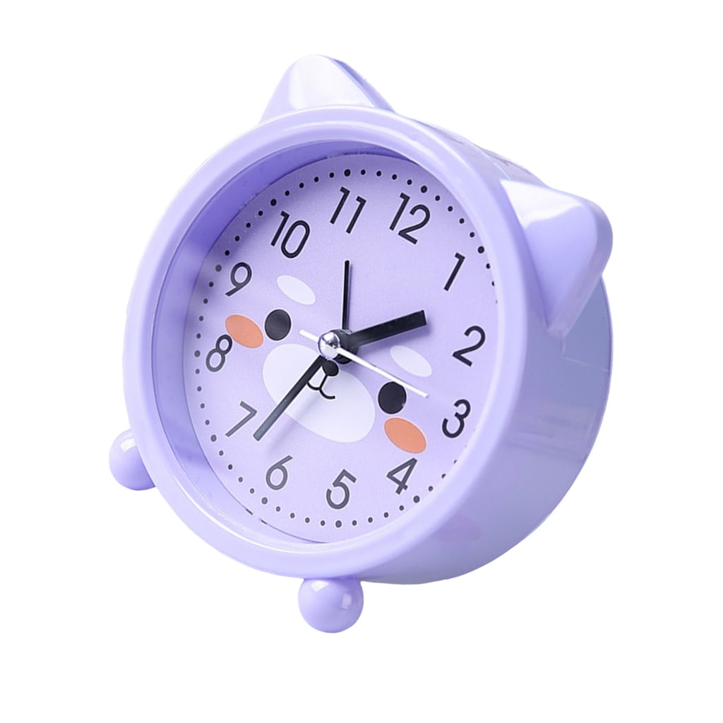 AOOOWER Desk Clock Alarm Clock for Children with Lovely Ears and Color ...